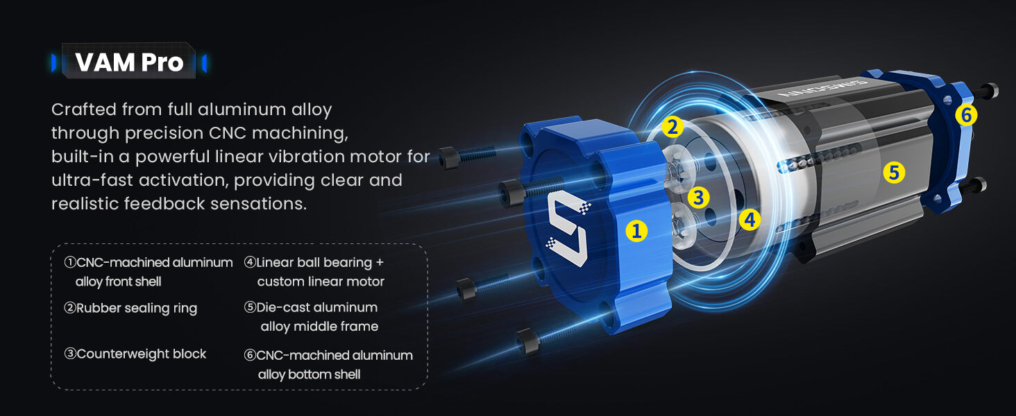Simsonn VAM Pro Pedals Haptic Reactor – Advanced Pedals Vibration ...