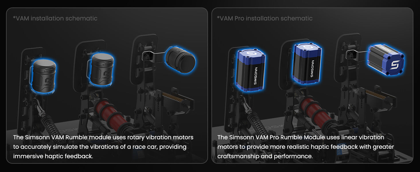 Simsonn Plus X Sim Racing Pedals | Durable, Adjustable, Pro-Level ...