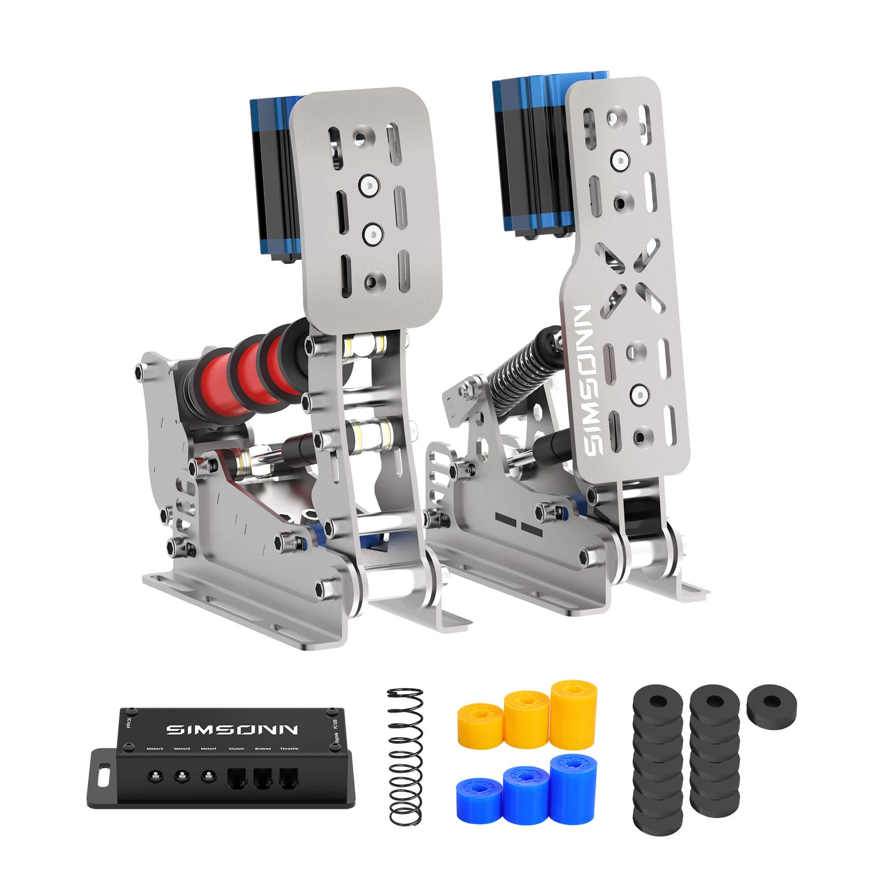 Simsonn Plus X Sim Racing Pedals | Durable, Adjustable, Pro-Level ...