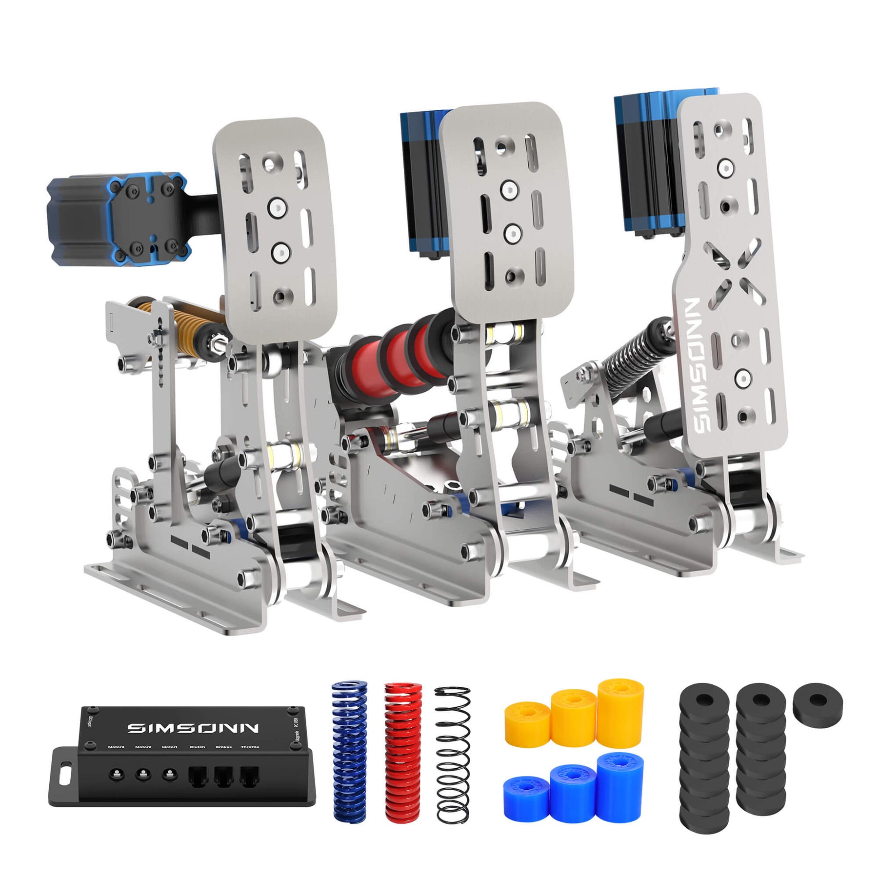 Simsonn Plus X Sim Racing Pedals | Durable, Adjustable, Pro-Level ...