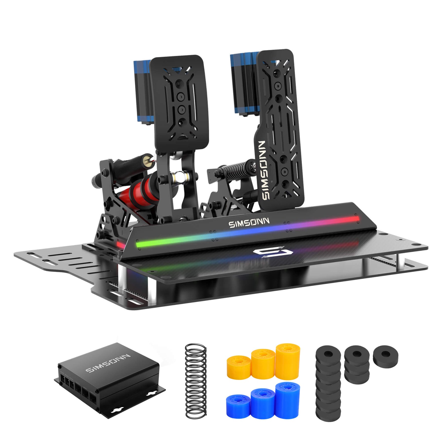 Newest Simsonn Pedal Pro X Ultra | Haptics and RGB Feedback, Hydraulic ...