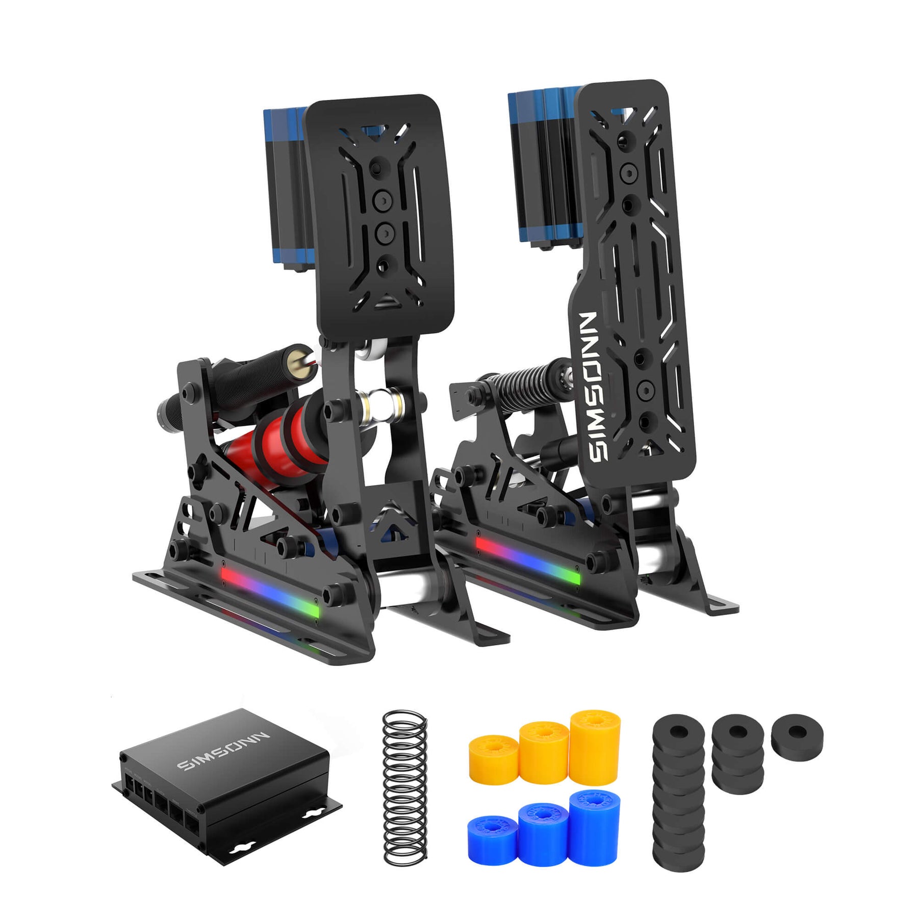 Newest Simsonn Pedal Pro X Ultra | Haptics and RGB Feedback, Hydraulic ...