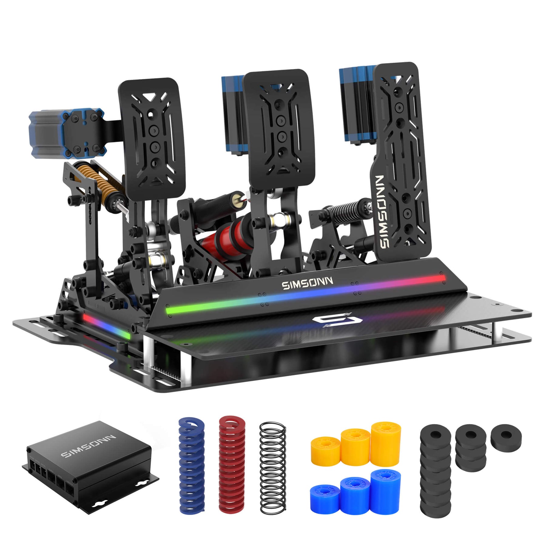 Newest Simsonn Pedal Pro X Ultra | Haptics and RGB Feedback, Hydraulic ...