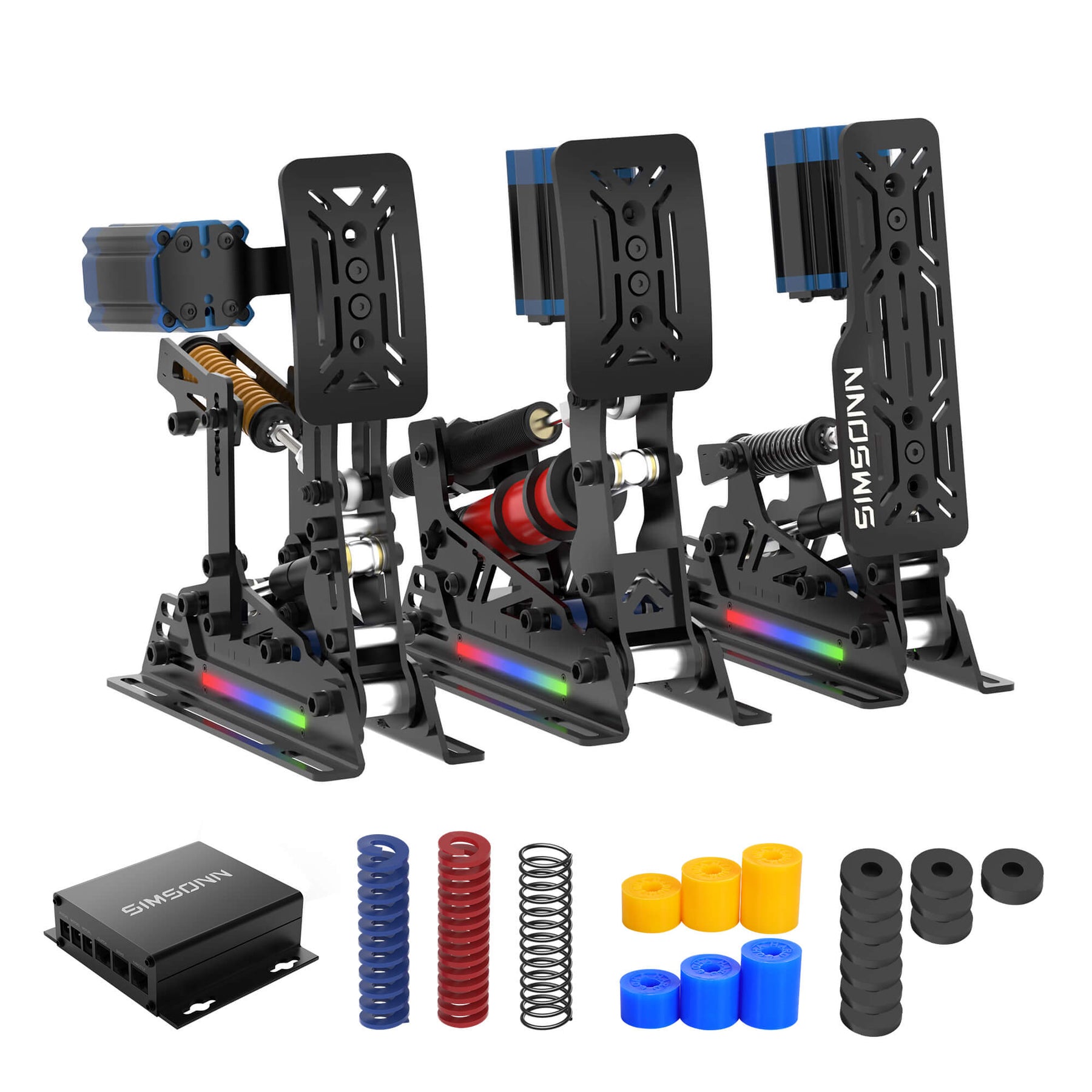 Newest Simsonn Pedal Pro X Ultra | Haptics and RGB Feedback, Hydraulic ...