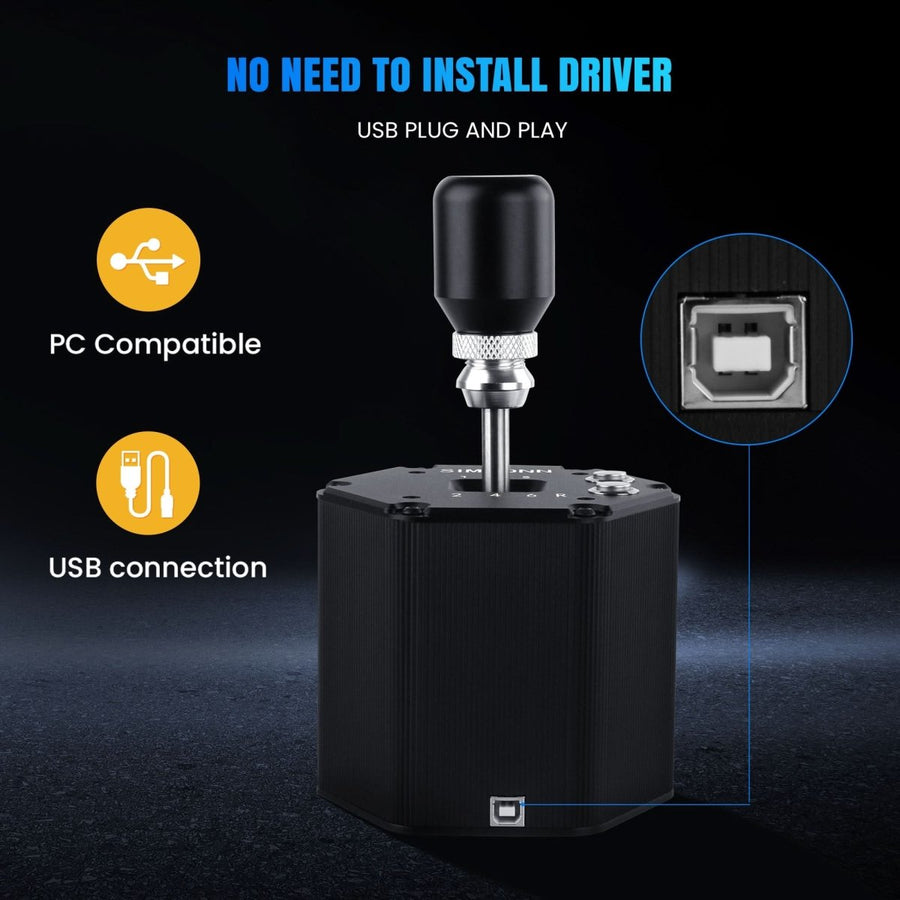 Simsonn 6+R H Gear Shifter – Precision Engineering for Ultimate Sim ...