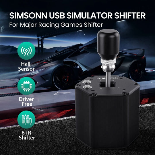 Simsonn 6+R H Gear Shifter – Precision Engineering for Ultimate Sim ...