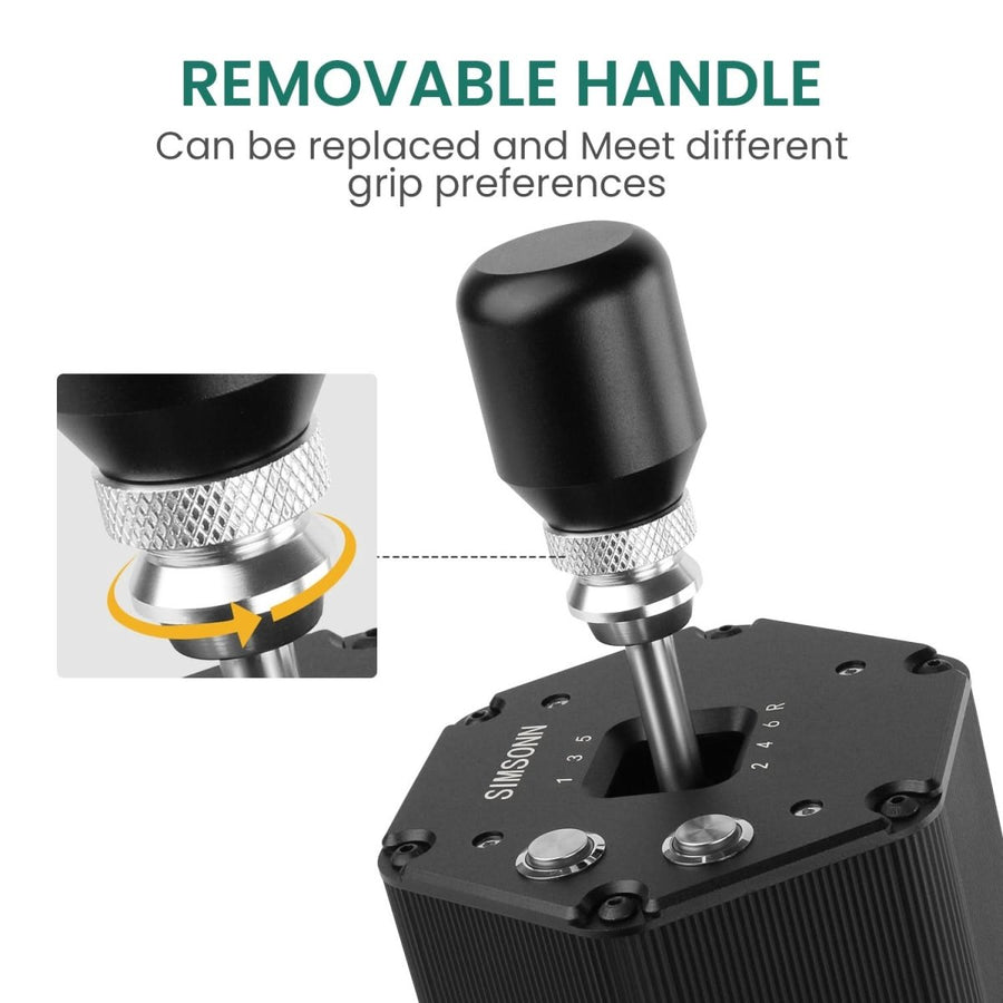 Simsonn 6+R H Gear Shifter – Precision Engineering for Ultimate Sim ...
