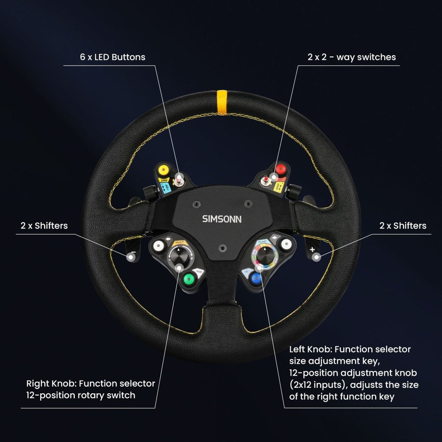 Simsonn Leather Steering Wheel – Precision and Luxury Combined – SIMSONN