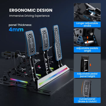 Simsonn Racing Pedal Pro X – Engineered for Ultimate Racing Simulation ...
